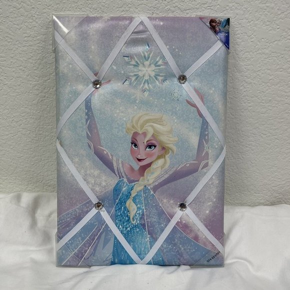Disney | Art | Disney Frozen Photo Memory Board With Ribbon Elsa Ice ...